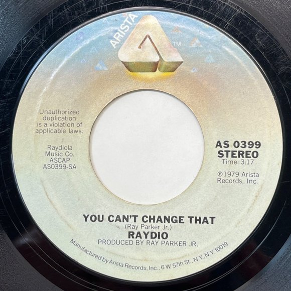 Media | Raydio You Cant Change That Rock On 45 Disco Soul Funk 1979 ...